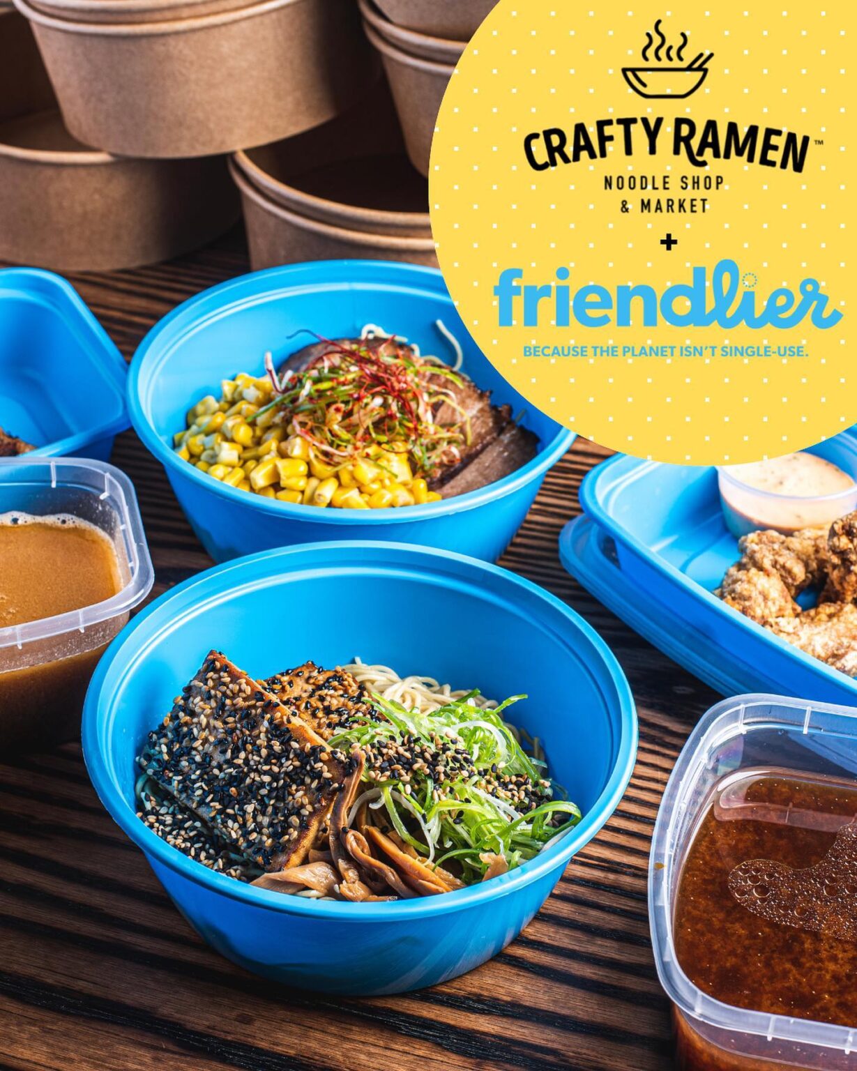 Crafty Ramen Restaurants Partner with Friendlier for Sustainable ...